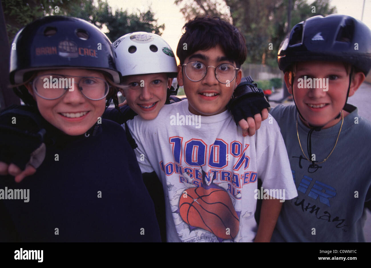 dhahran, saudi arabia -- american youngsters cycling around the ...