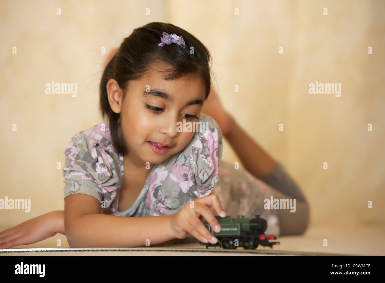 Playing with electric train set hi-res stock photography and images - Alamy