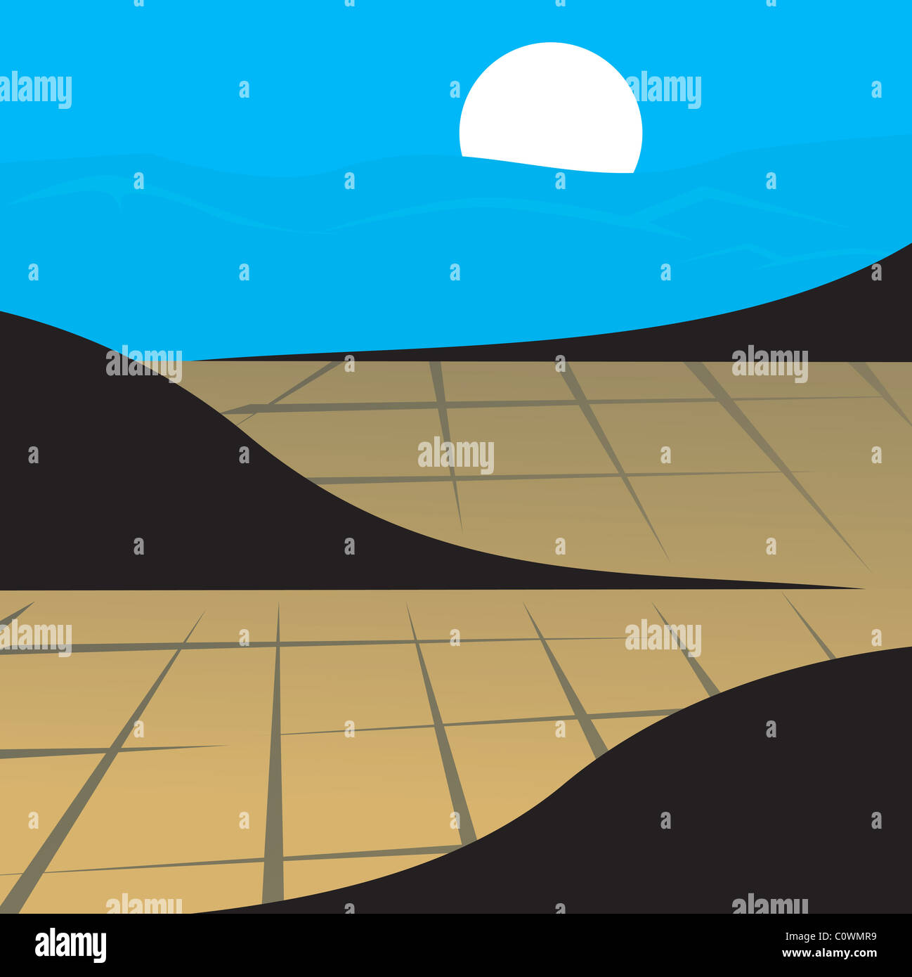 Paddy field illustration hi-res stock photography and images - Alamy