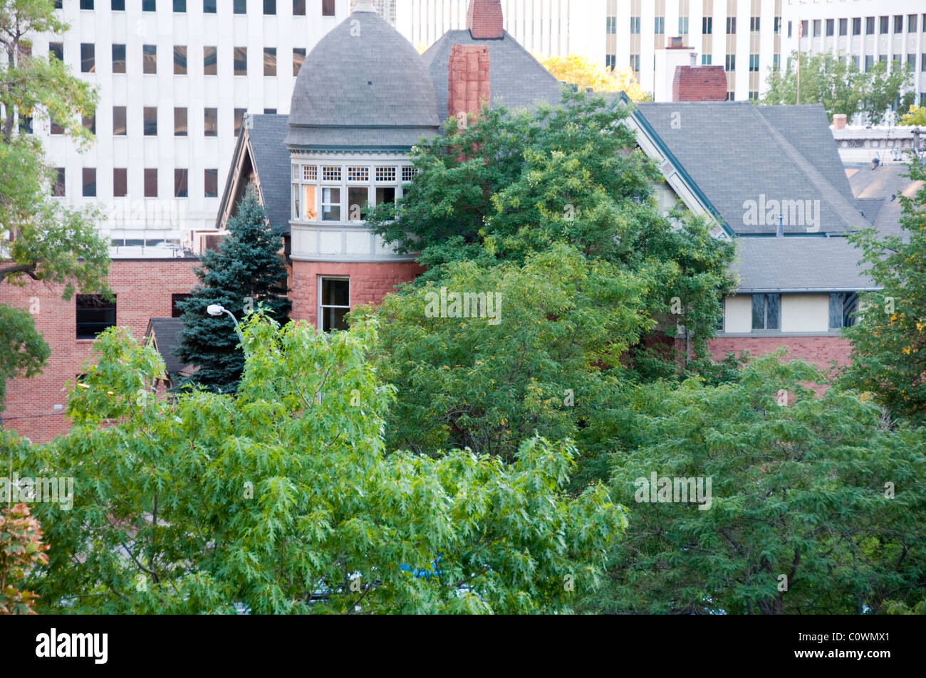 Denver Skyline, Mosque,Denver Hotels,Offices,Old Architectural ...