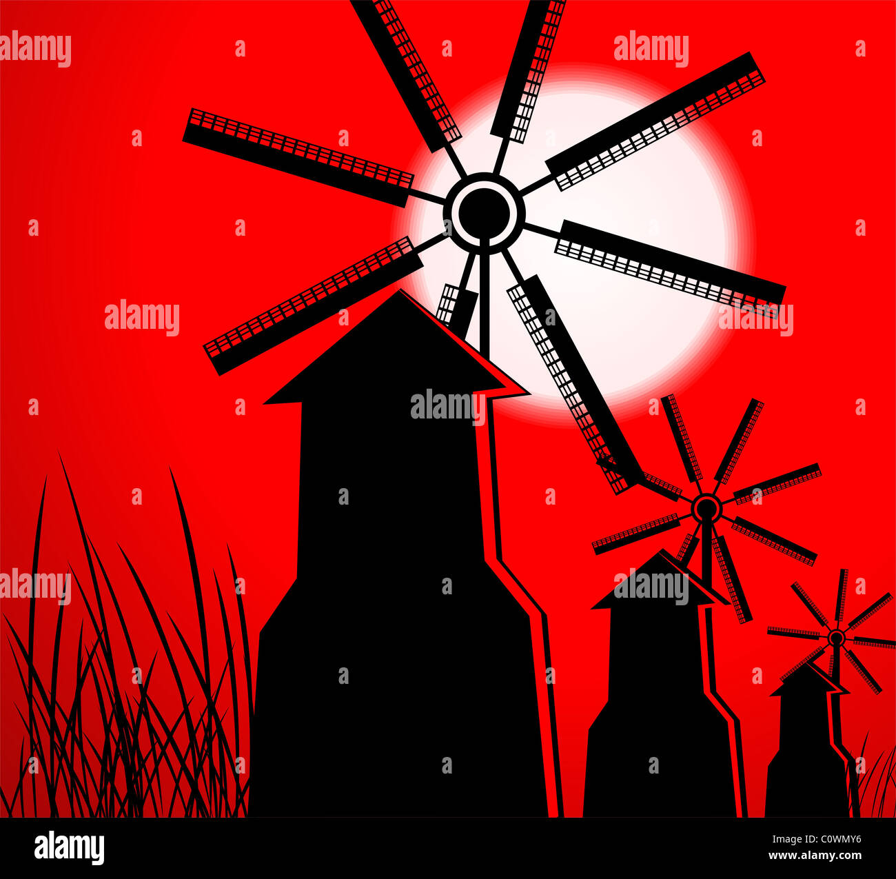 Windmills series hi-res stock photography and images - Alamy