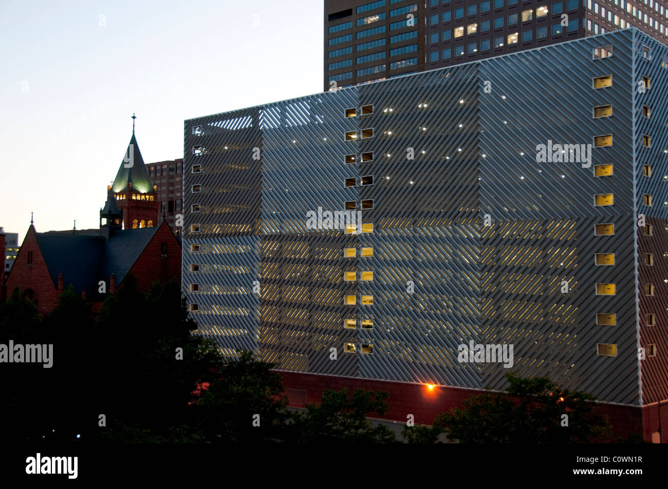 Denver Skyline, Mosque,Denver Hotels,Offices,Old Architectural ...