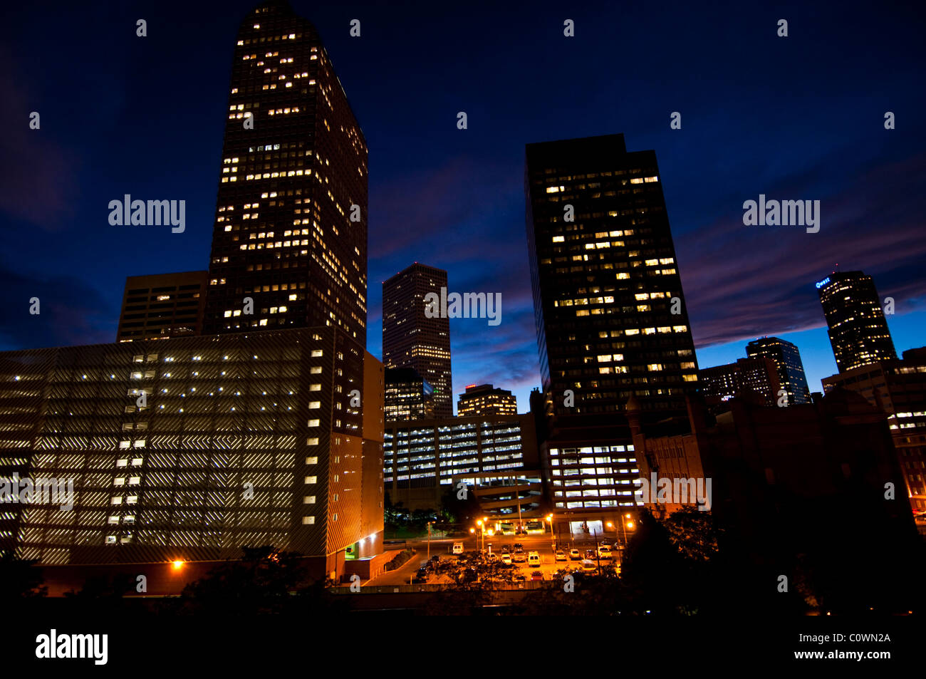 Denver Skyline, Mosque,Denver Hotels,Offices,Old Architectural ...