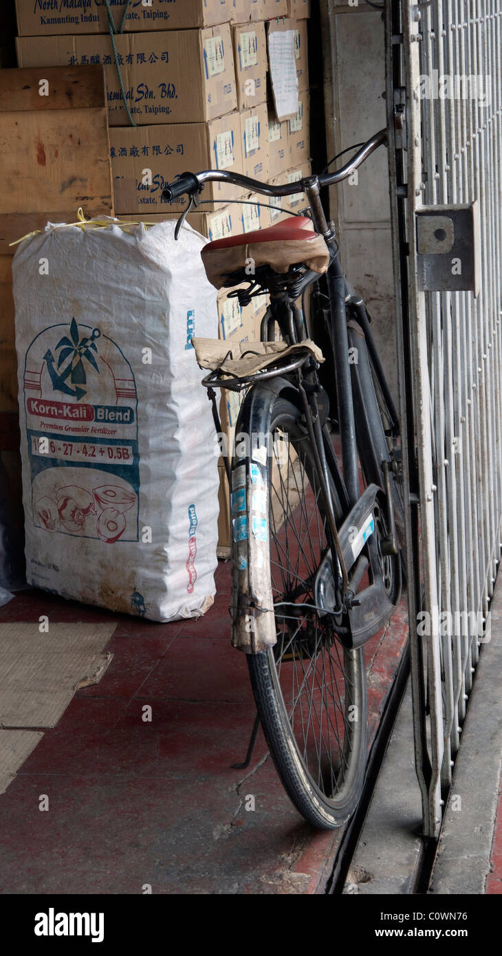 Bike and boxes Stock Photo - Alamy