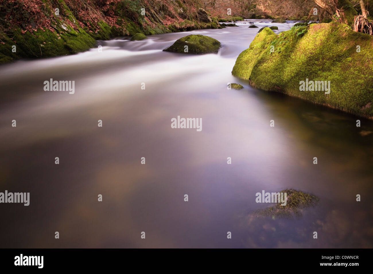 Llanystumdwy, Gwynedd, North Wales, UK, Britain. Afon Dwyfor River ...
