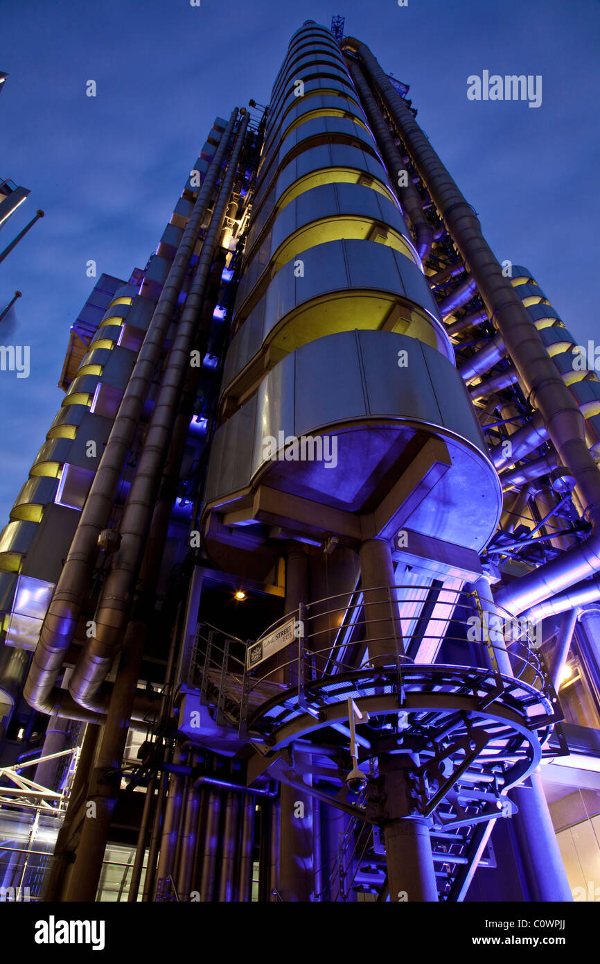 Lloyds Building, (Inside Out Building) London, England Stock Photo - Alamy
