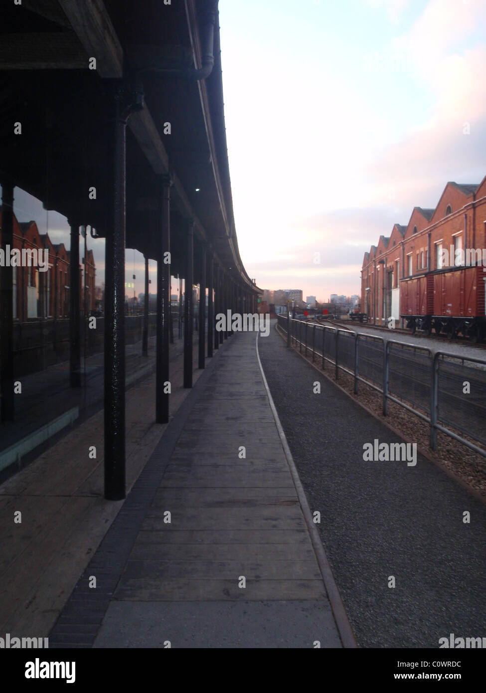 Rail Station at museum of Science and Industry Stock Photo - Alamy