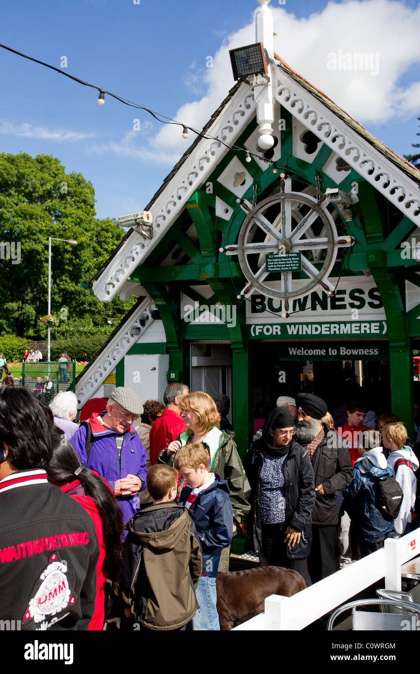 Bowness Pier head Stock Photo - Alamy