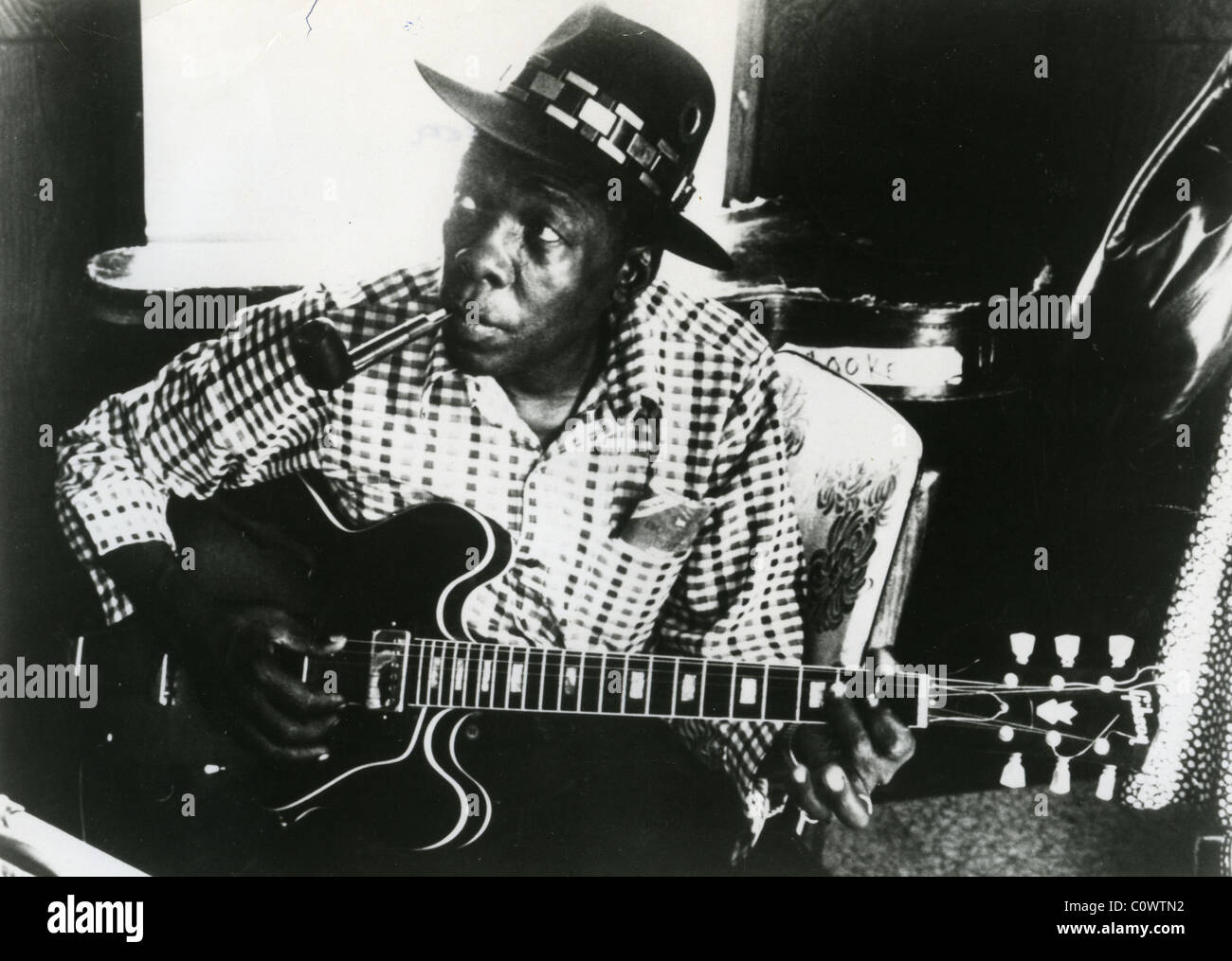 JOHN LEE HOOKER (1917-2001) Promotional photo of US blues musician ...