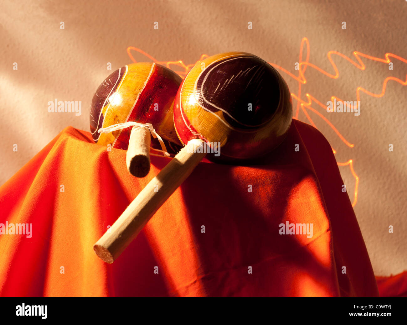 traditional hand crafted musical instruments from Colombia Stock Photo ...