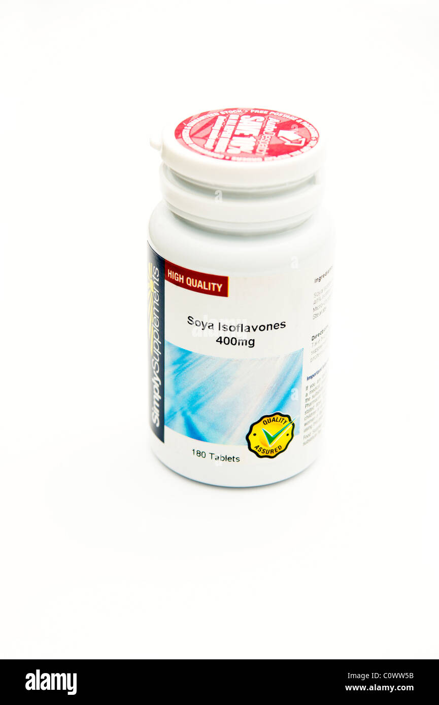 soya isoflavones tablets helpful through the menopausal years Stock ...