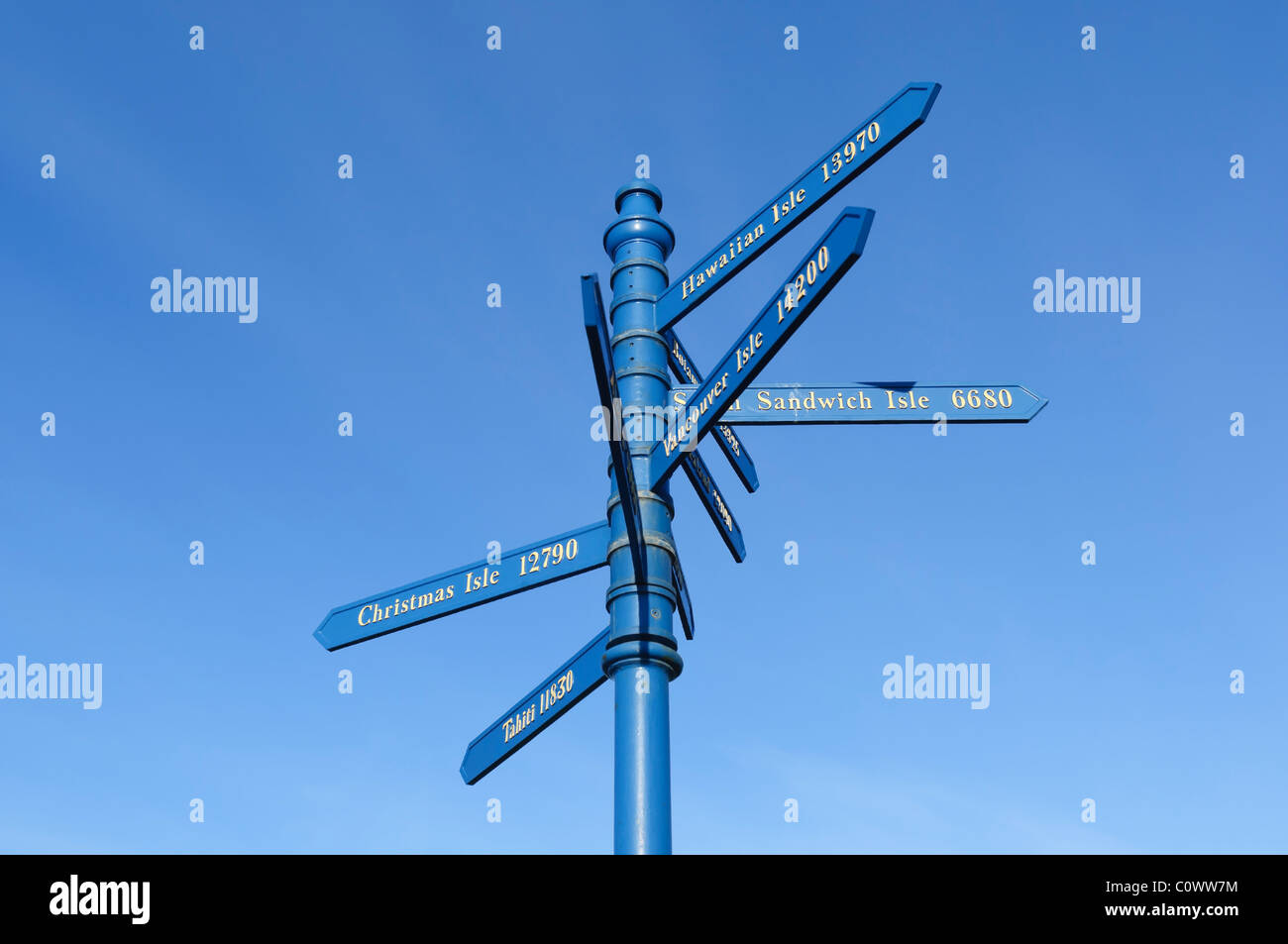 Sign post in the village of Whitby North Yorkshire Stock Photo - Alamy