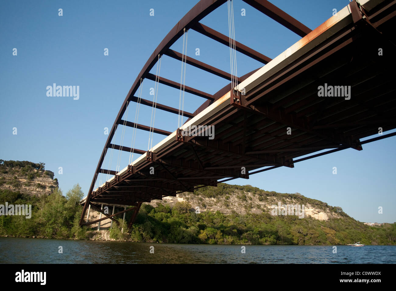 Austin Texas USA, 2003: Pennybacker Bridge (also called Loop 360 Bridge ...