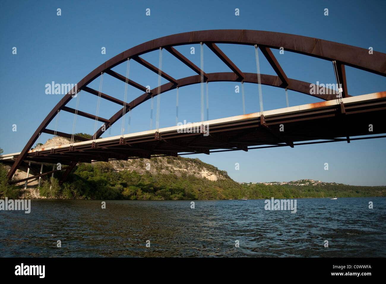 Austin Texas USA, 2003: Pennybacker Bridge (also called Loop 360 Bridge ...