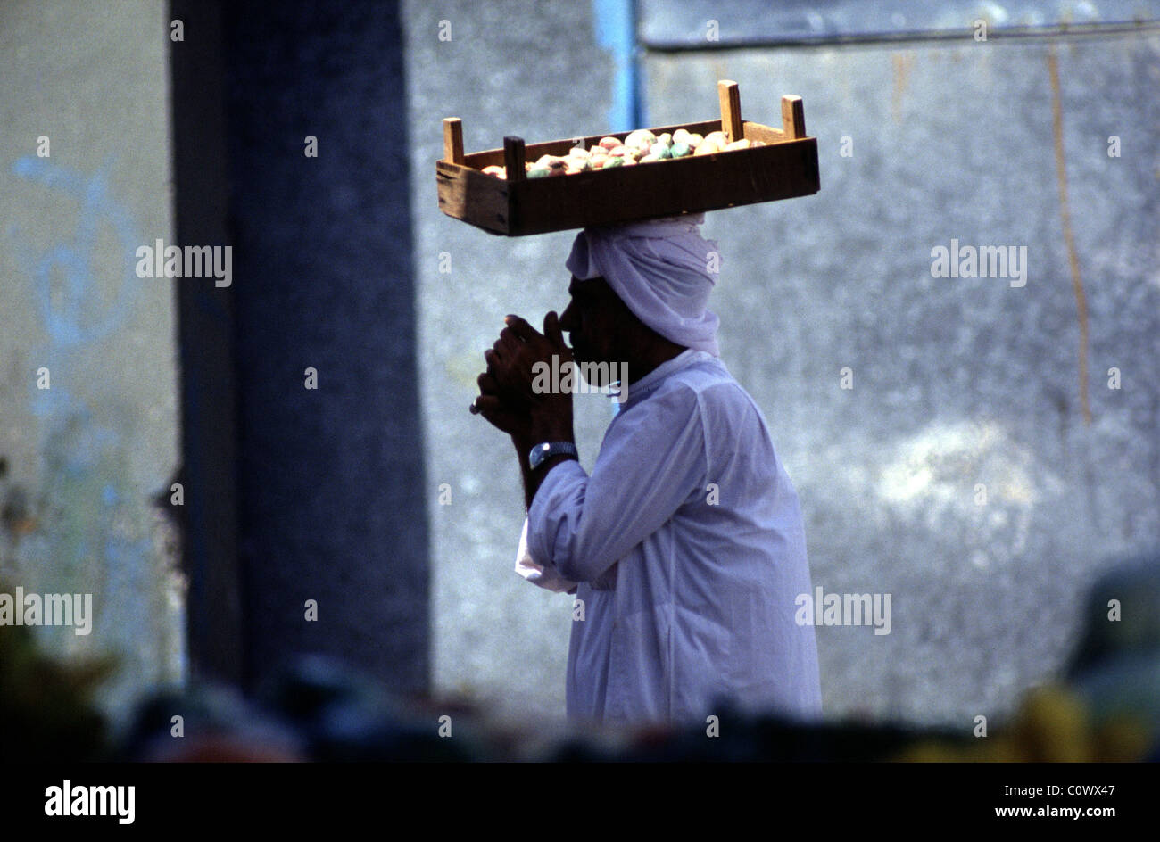 tarut, saudi arabia -- the fruit & vegetable market in tarut, a town on ...