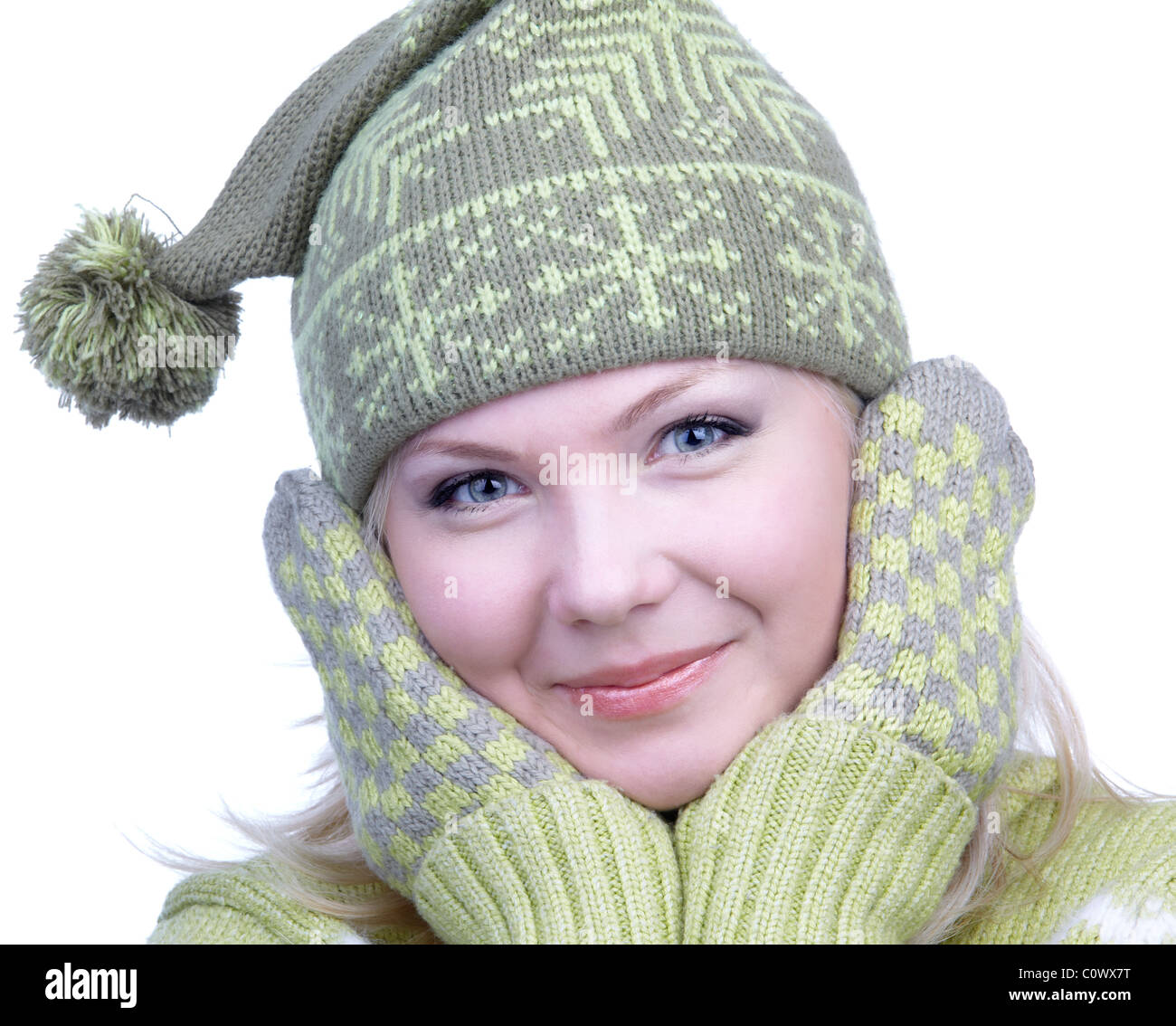 girl in warm clothes Stock Photo - Alamy