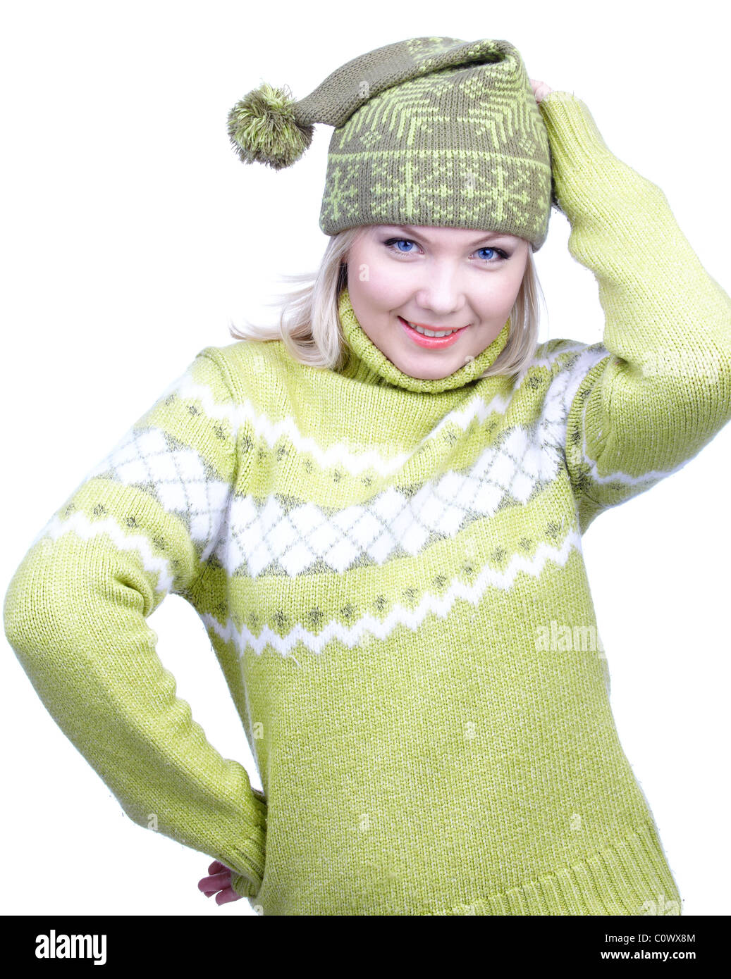 girl in warm clothes Stock Photo - Alamy