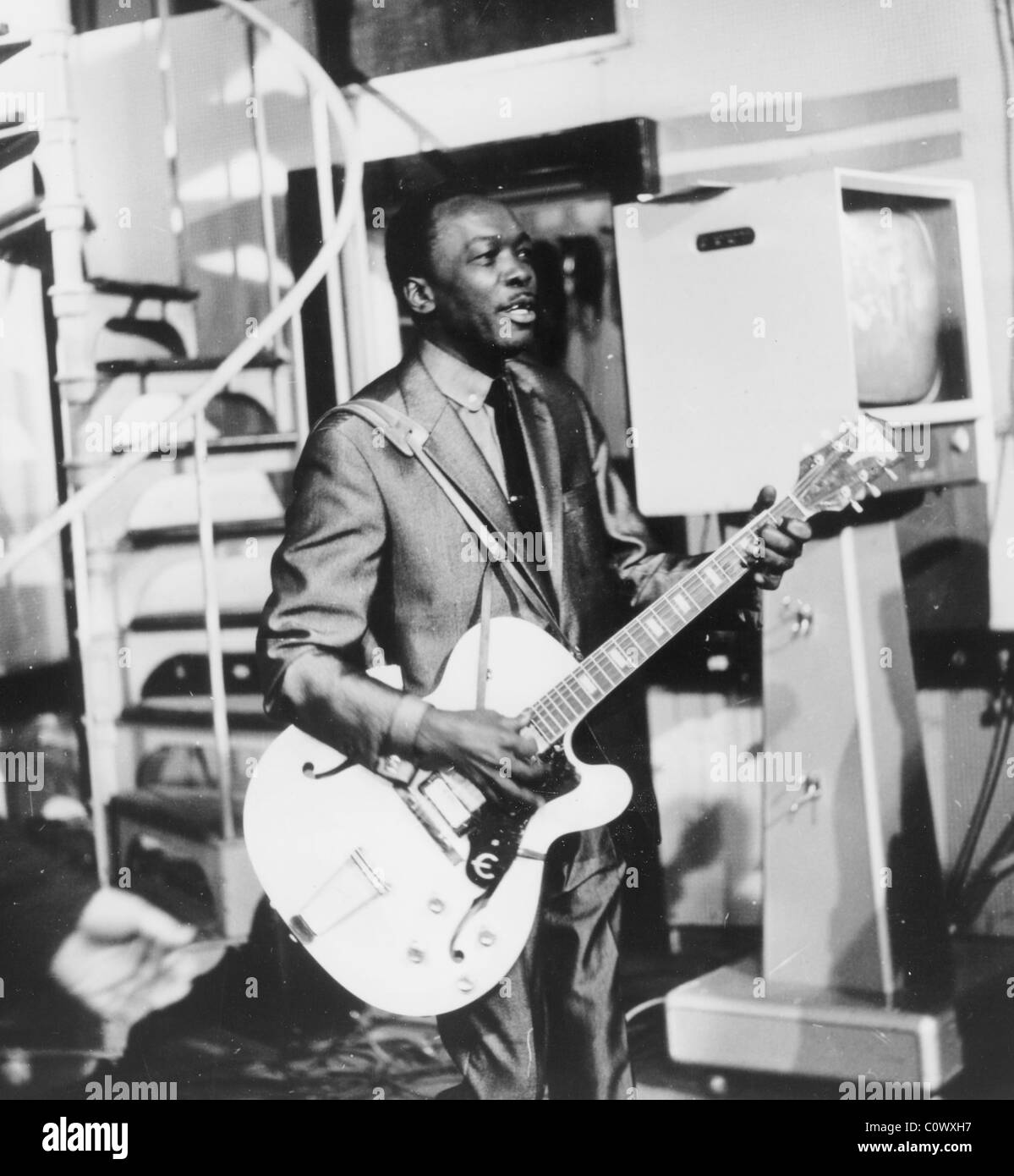 JOHN LEE HOOKER US Blues musician on ready, Steady, Go in June 1964 ...