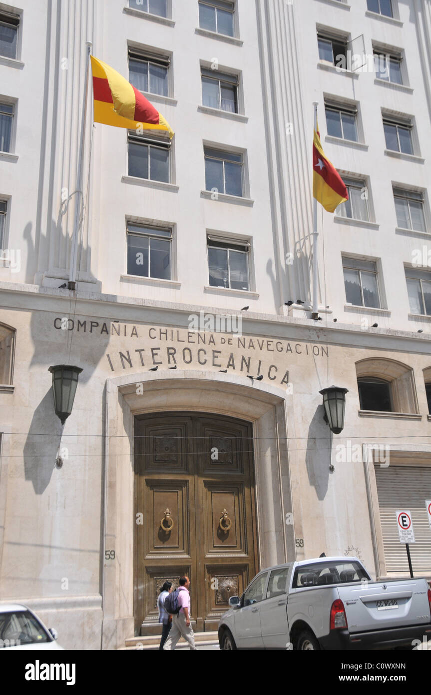 Interoceanica building Compania Chilena de Navegacion Valparaiso Chile ...
