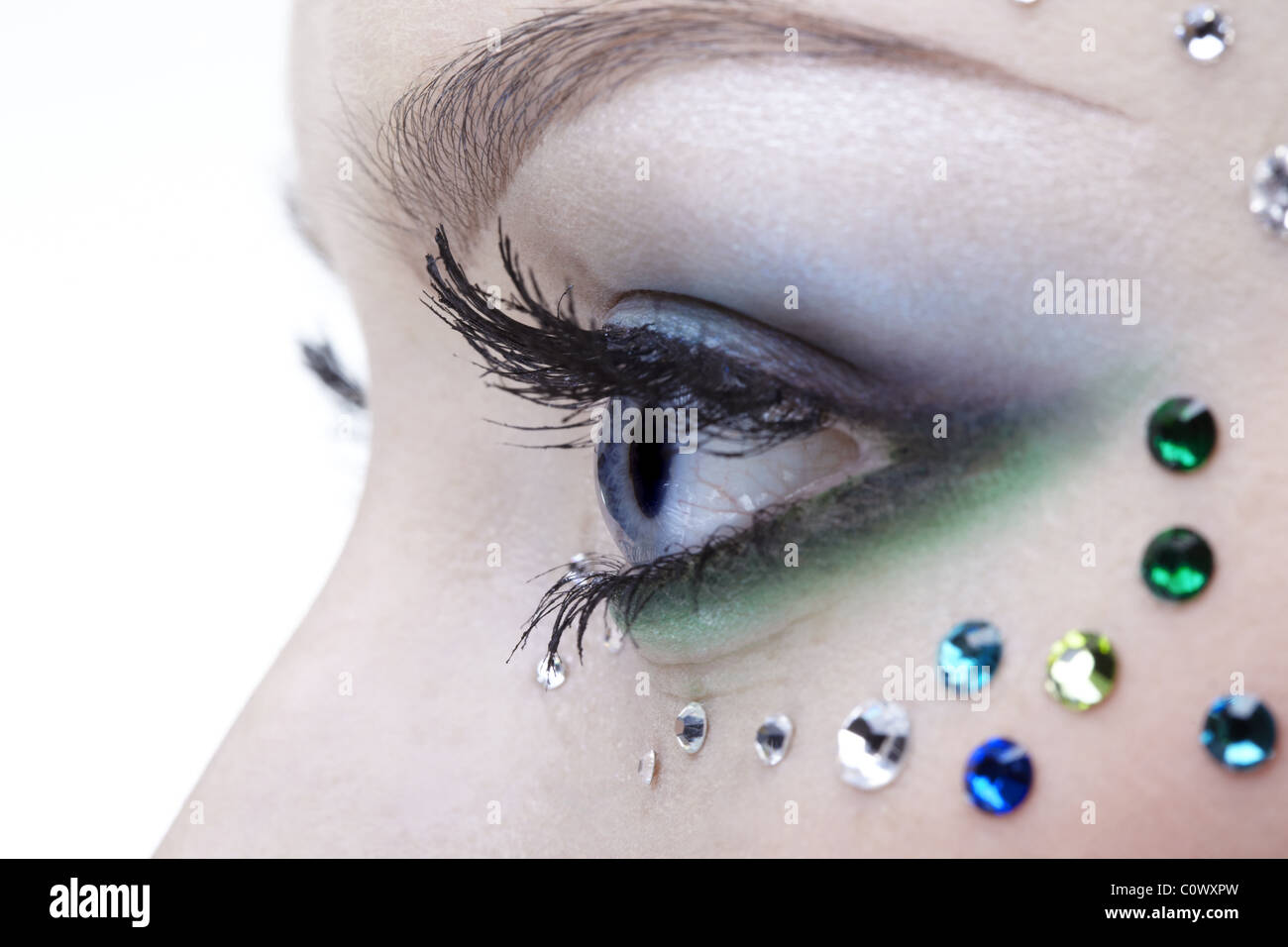 bodyart of eye zone Stock Photo - Alamy