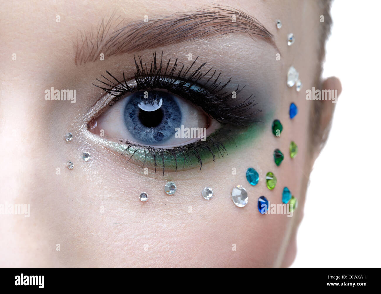 bodyart of eye zone Stock Photo - Alamy