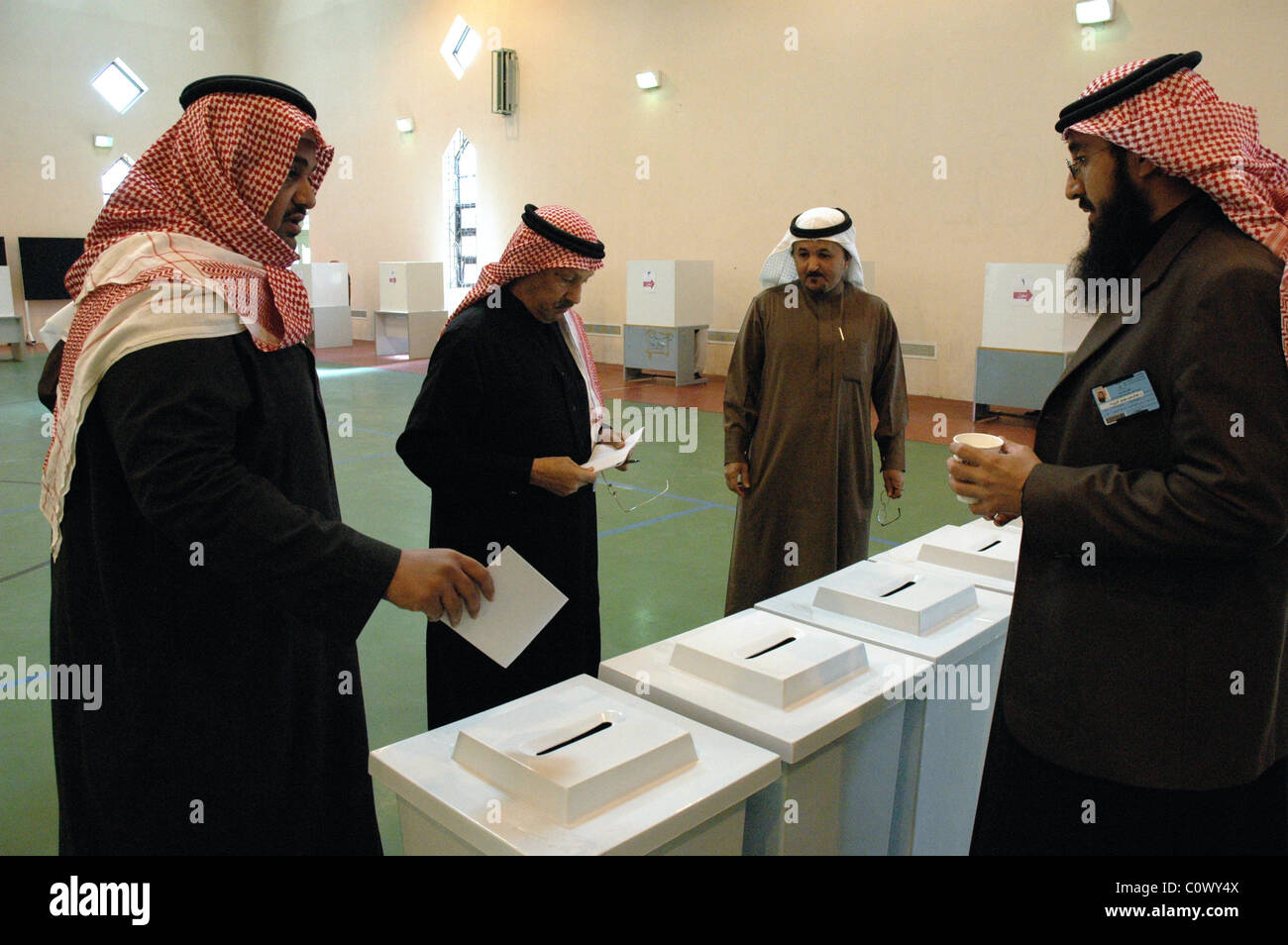 Riyadh, Saudi Arabia Voters cast their ballots during historic first ...