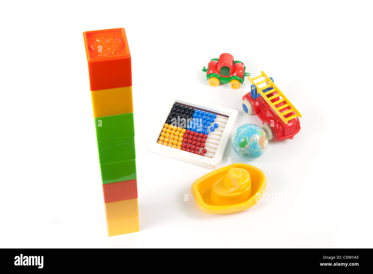 Plastic toy set Stock Photo - Alamy