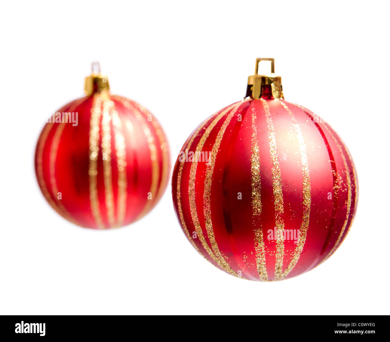 Two golden balls hang hi-res stock photography and images - Alamy