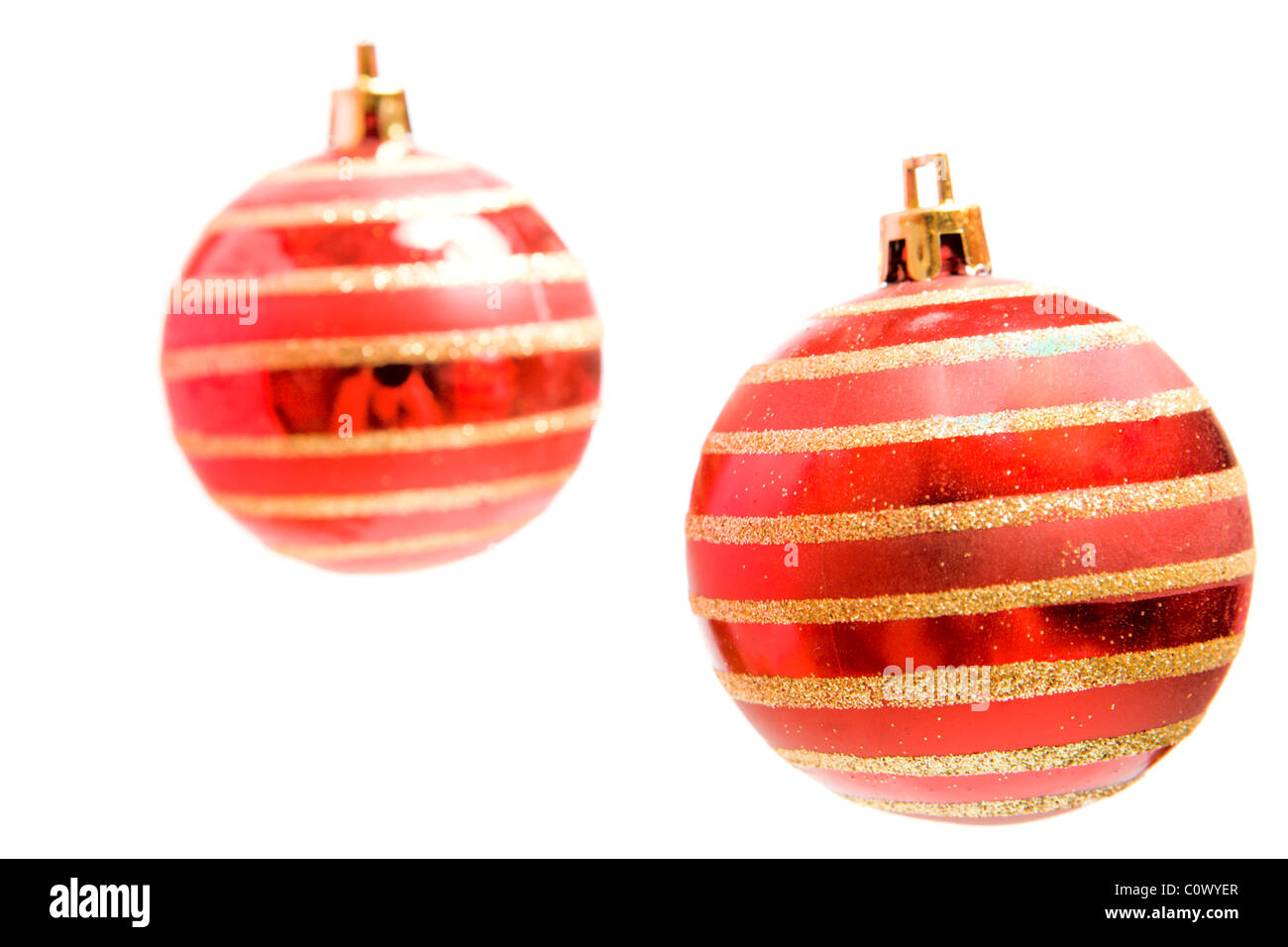 Two golden balls hang hi-res stock photography and images - Alamy