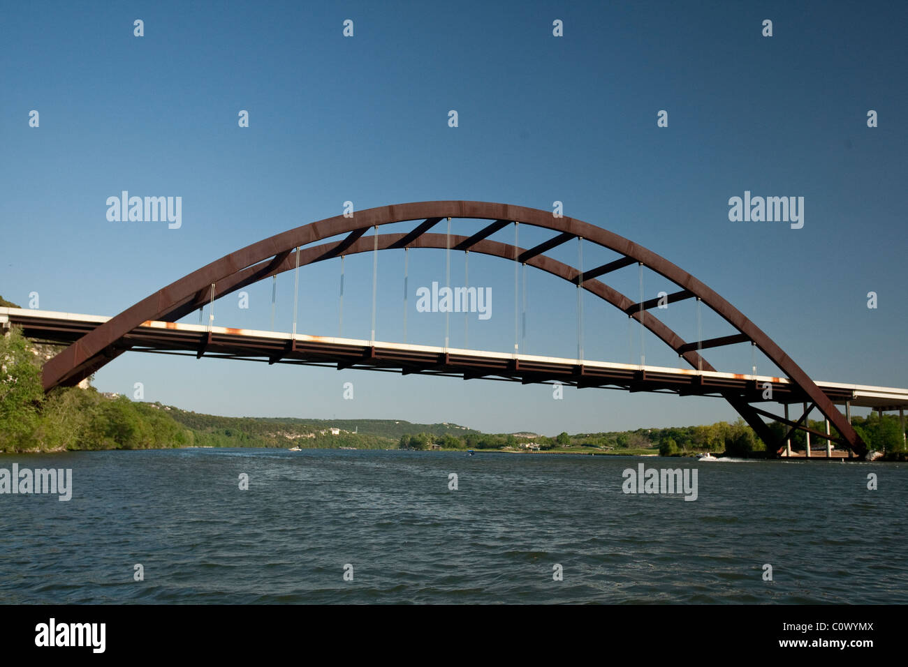 Austin, TX September 9, 2007: The Pennybacker Bridge, commonly known as ...