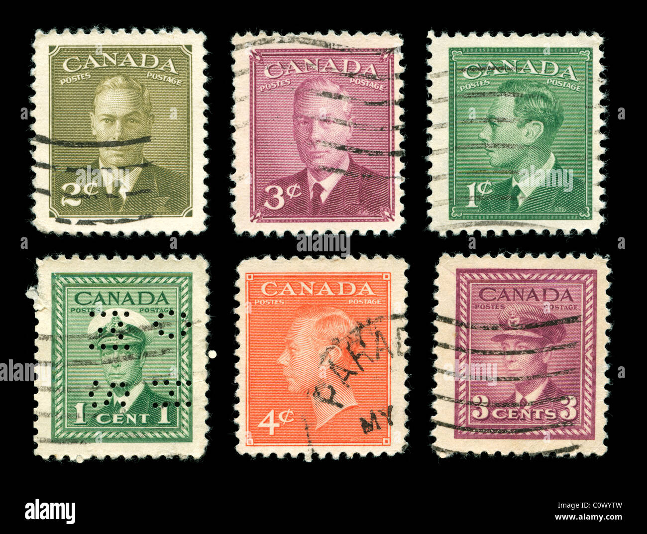 Canada george king stamp hi-res stock photography and images - Alamy