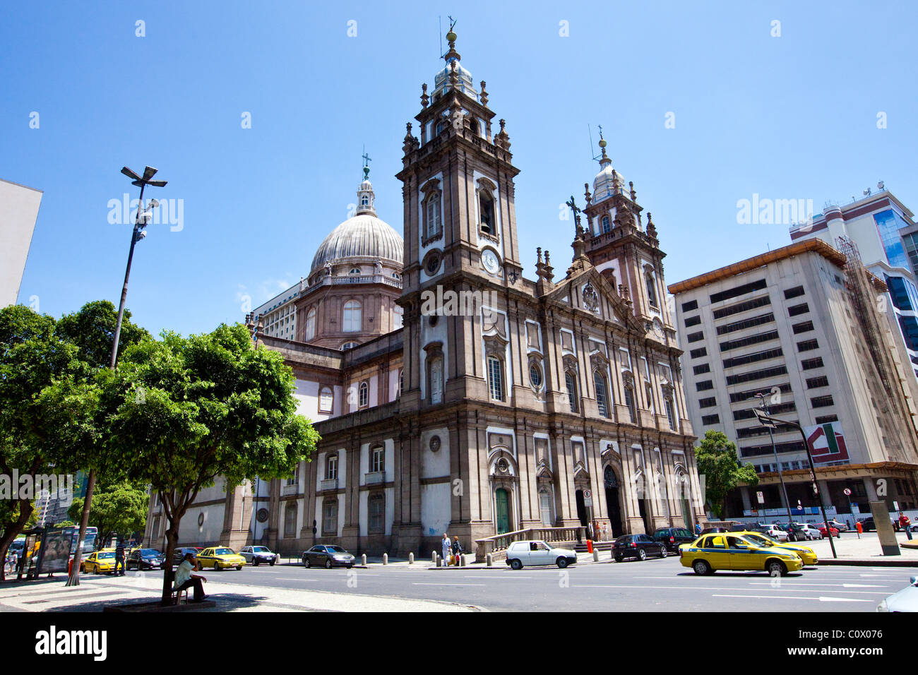 Candelaria Church or Igreja da Candelária, Rio de Janeiro, Brazil Stock ...