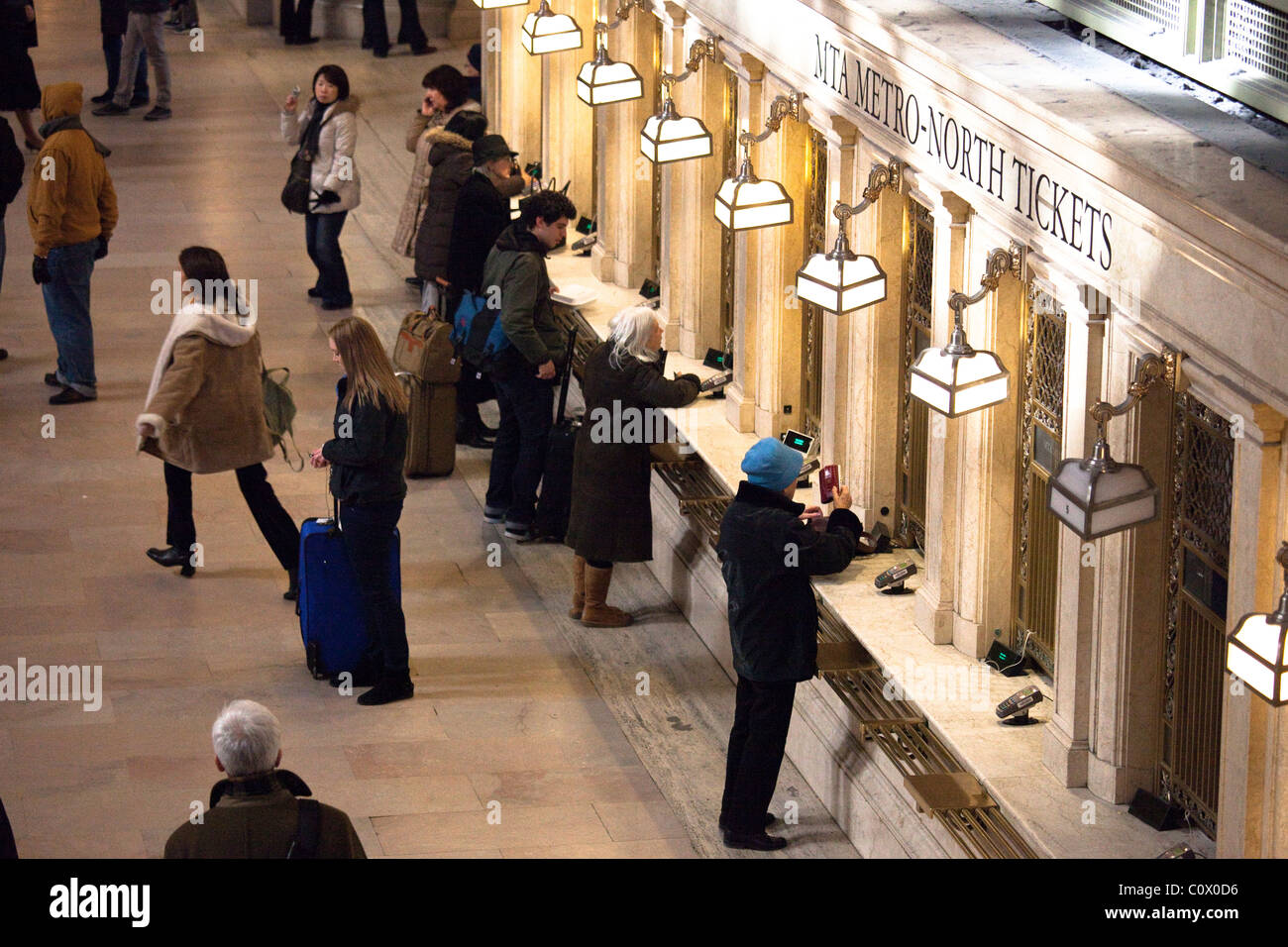 Metro-North Tickets counter in Grand Central Station, New York City ...
