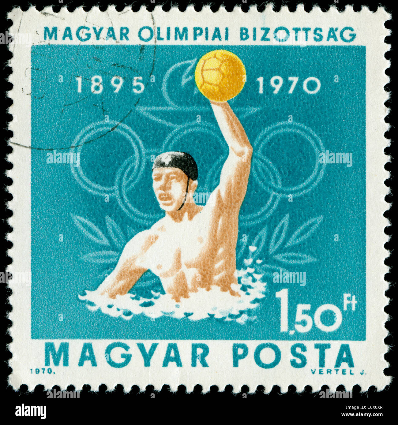 Stamp from Hungary commemorating the Olympics 1970 Stock Photo - Alamy