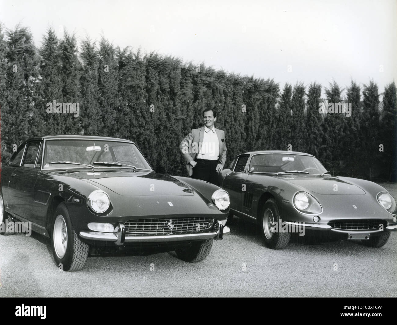 PAT BOONE US singer and actor with two of his Ferraris Stock Photo - Alamy