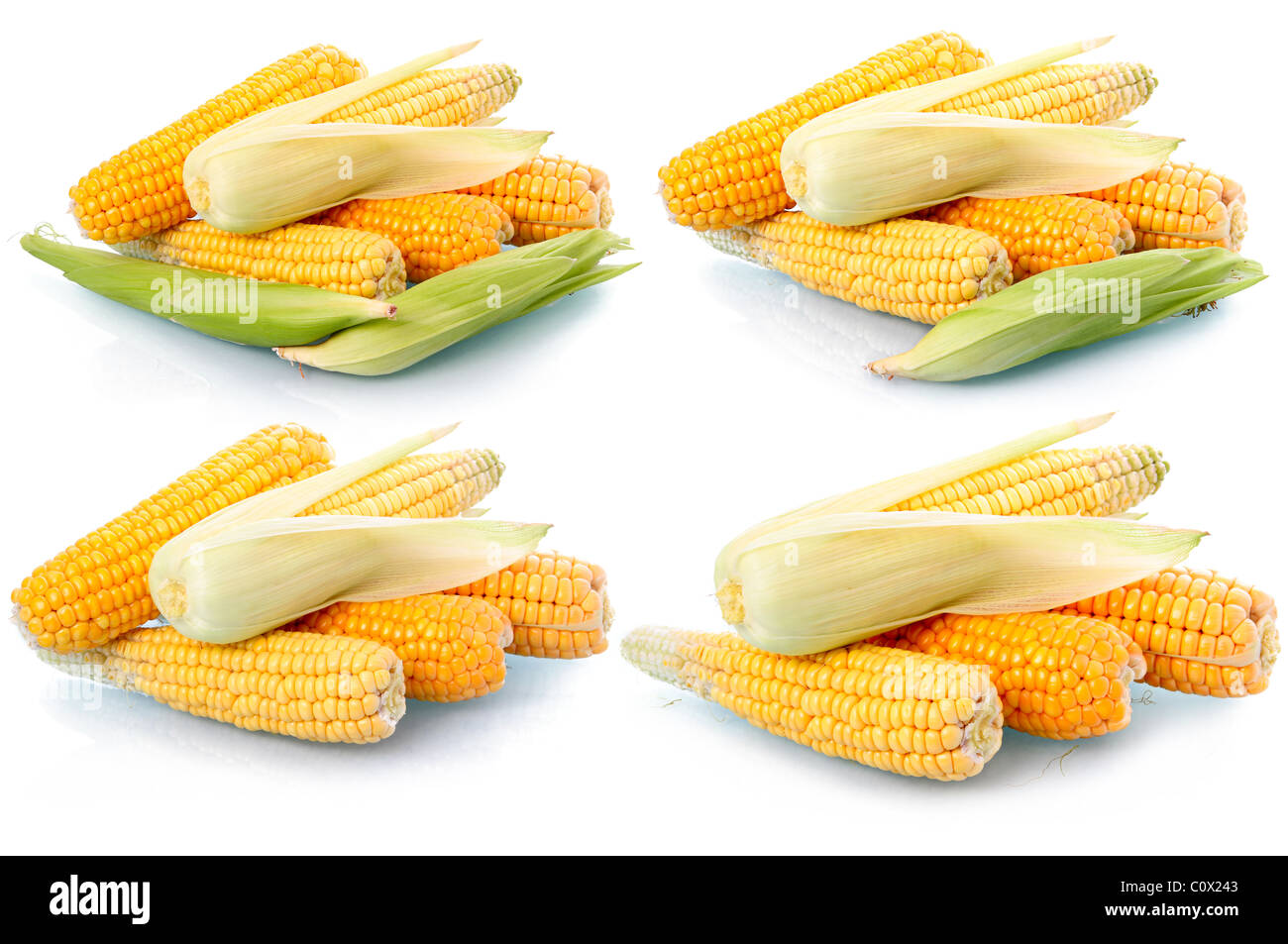 Set of fresh corn vegetables Stock Photo - Alamy