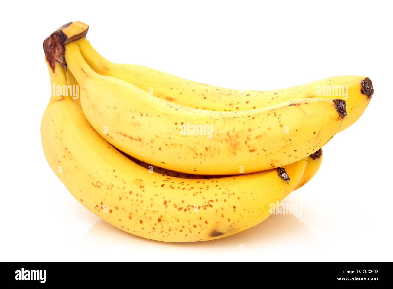 Ripe yellow bananas on Cut Out Stock Images & Pictures - Alamy