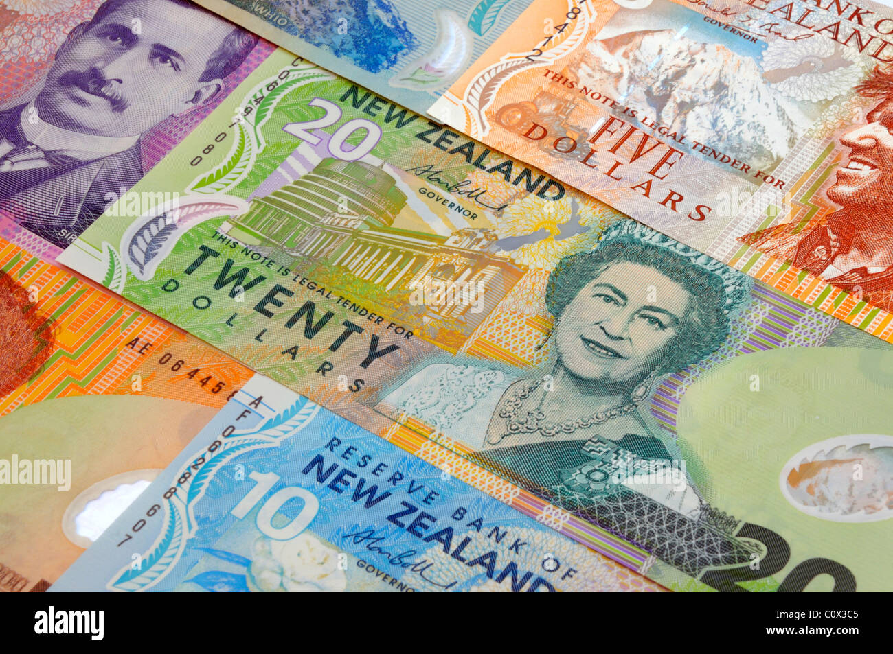 New zealand bank notes hi-res stock photography and images - Alamy