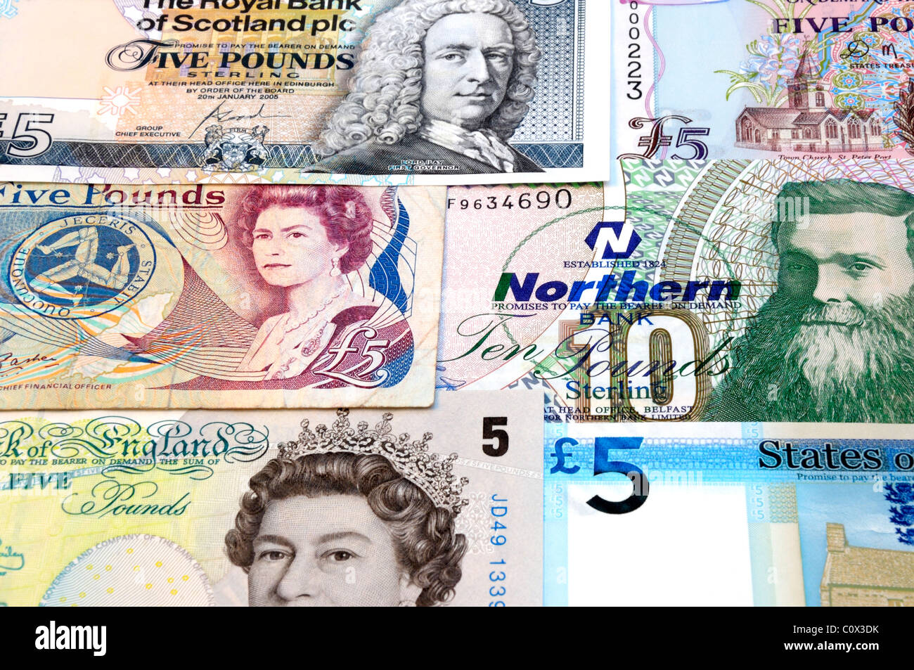 United Kingdom Bank Notes Stock Photo - Alamy
