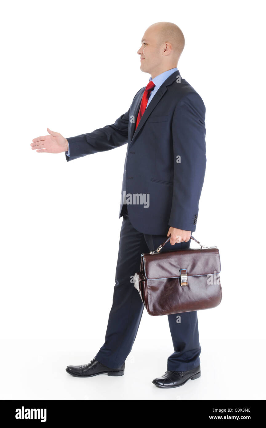 Businessman ready handshake Cut Out Stock Images & Pictures - Alamy