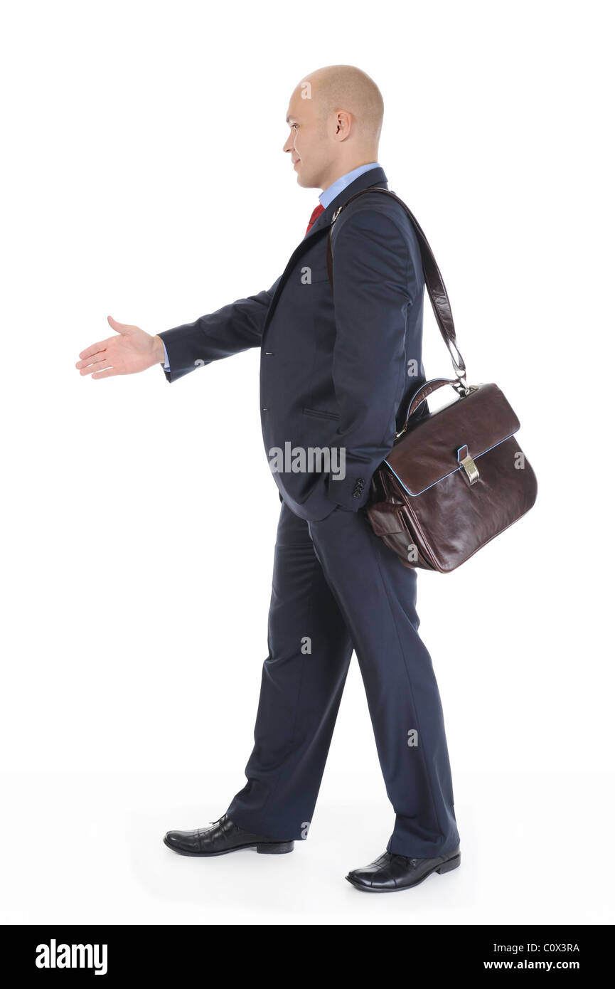 Businessman ready handshake Cut Out Stock Images & Pictures - Alamy