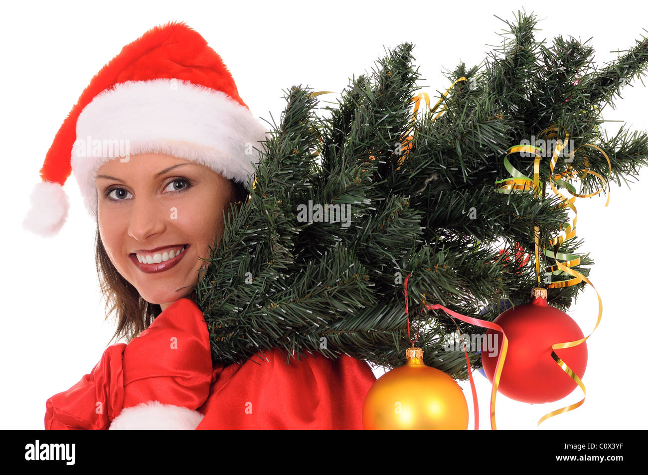 woman santa Stock Photo - Alamy