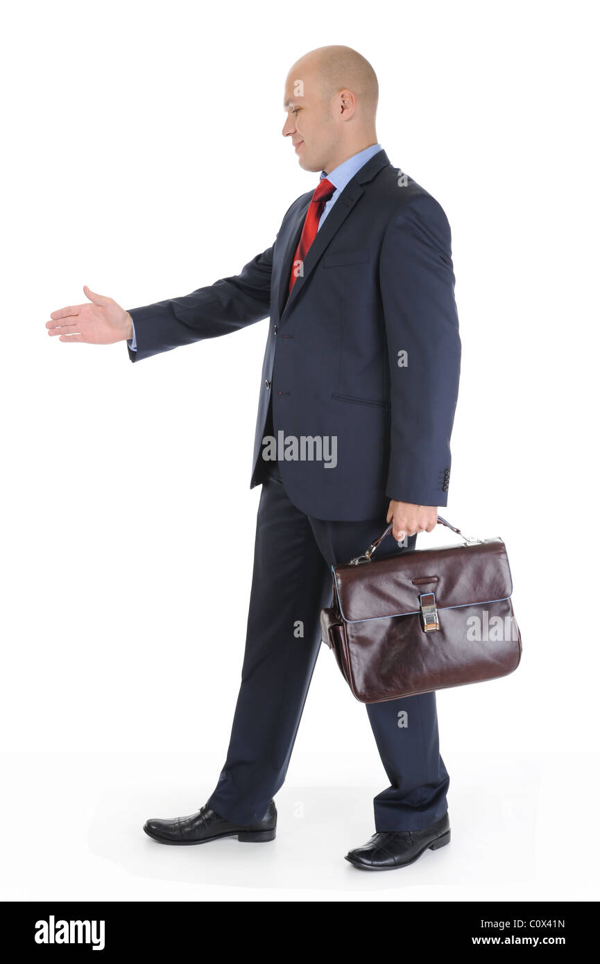 Businessman ready handshake Cut Out Stock Images & Pictures - Alamy
