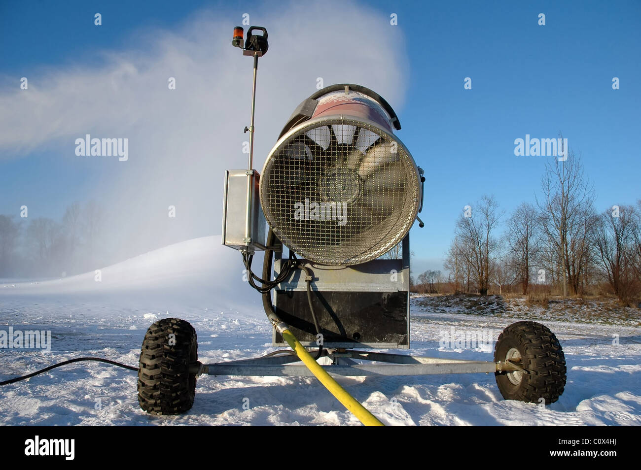 snowgun working at winter Stock Photo - Alamy
