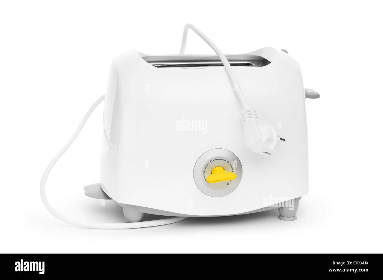 Bread toaster isolated on the white background Stock Photo - Alamy