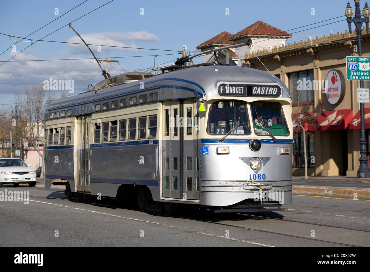 F-Market Trolley, The Castro District, San Francisco Stock Photo - Alamy