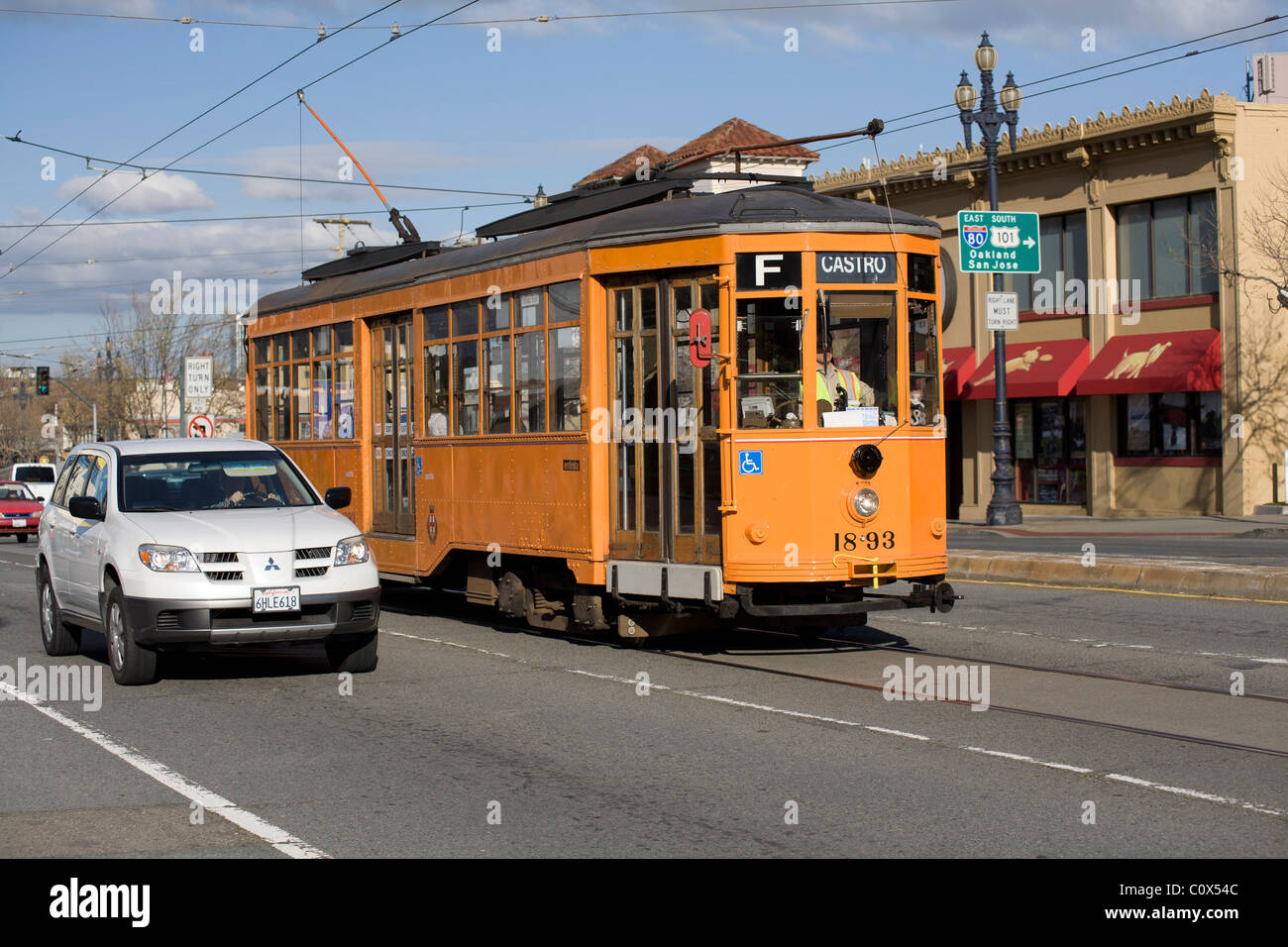 F-Market Trolley, The Castro District, San Francisco Stock Photo - Alamy