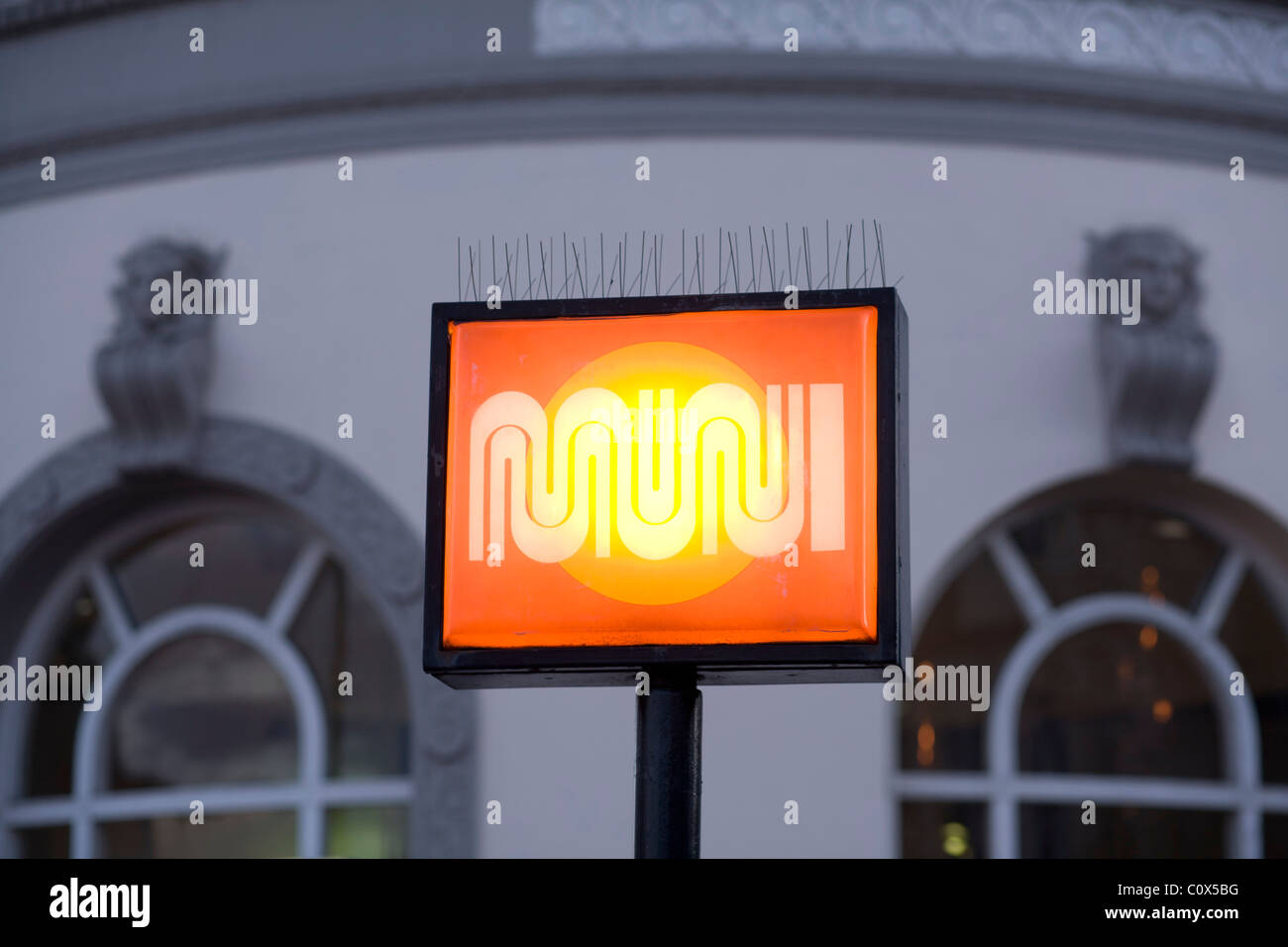MUNI sign, San Francisco Stock Photo - Alamy