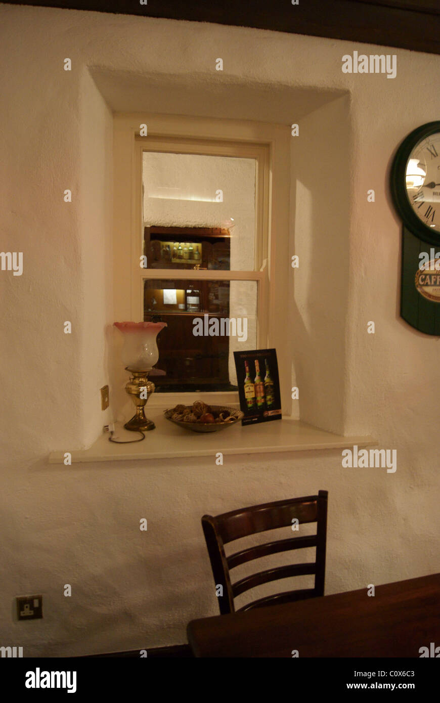 Cellar Pub Window Stock Photo - Alamy