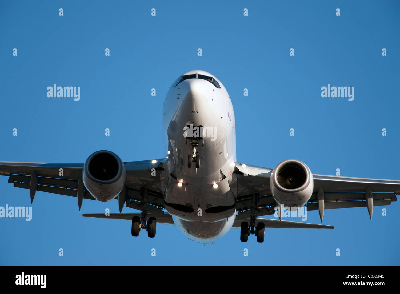 Aircraft before landing in Vancouver Stock Photo - Alamy